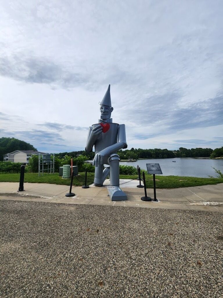 A 24-foot Tin Man sculpture in Michigan that's full of charm